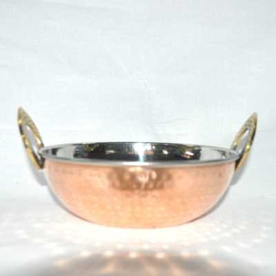Copper Steel Maharaja Kadhai 4 Nos – iYarkai